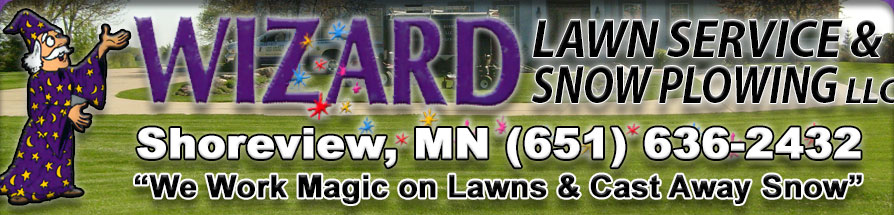 Wizard Lawn Service and Snow Plowing in MN (651) 636-2432